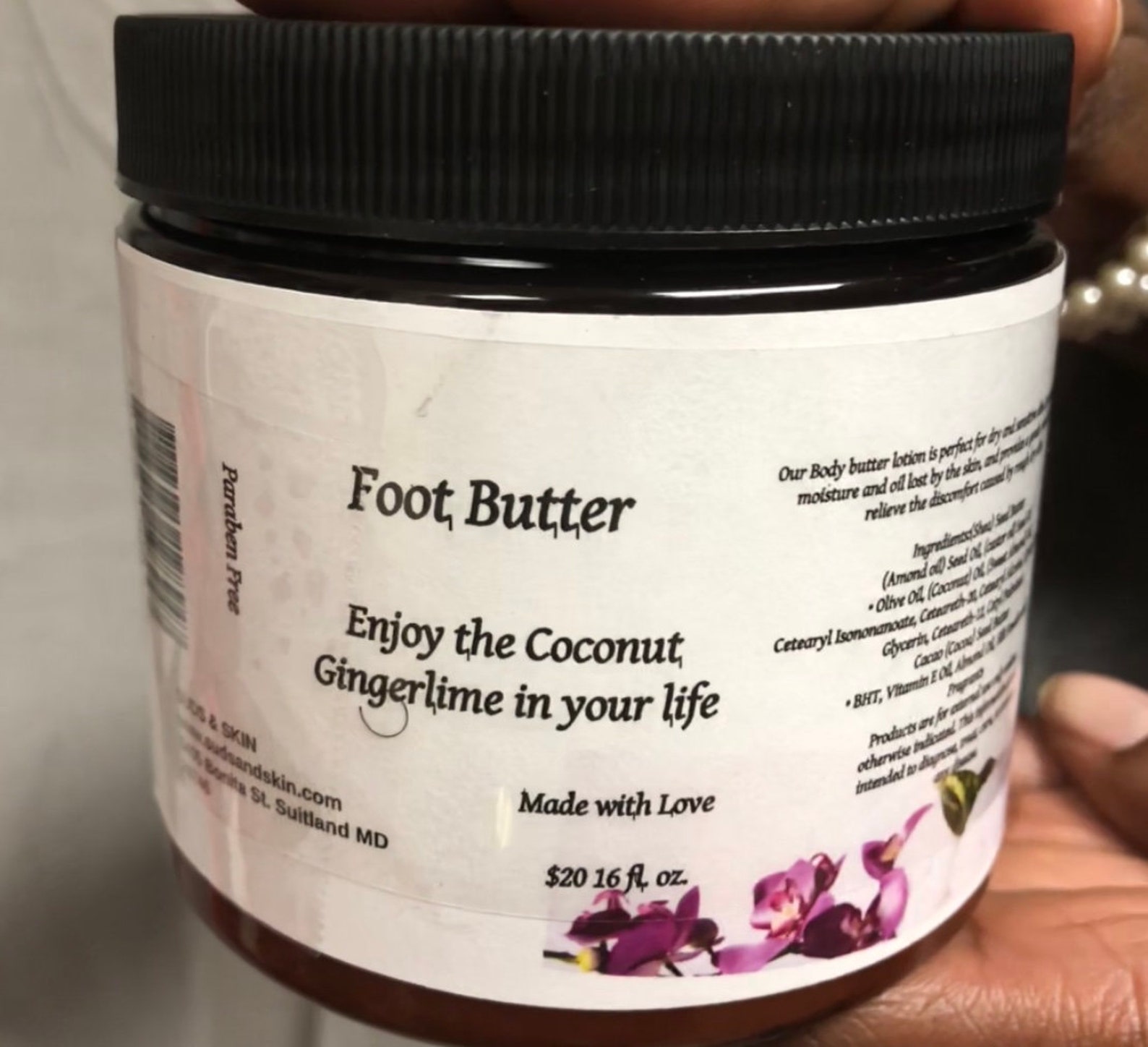 Foot Butter Aloeshea Butter Coconut Cream 16oz | Etsy