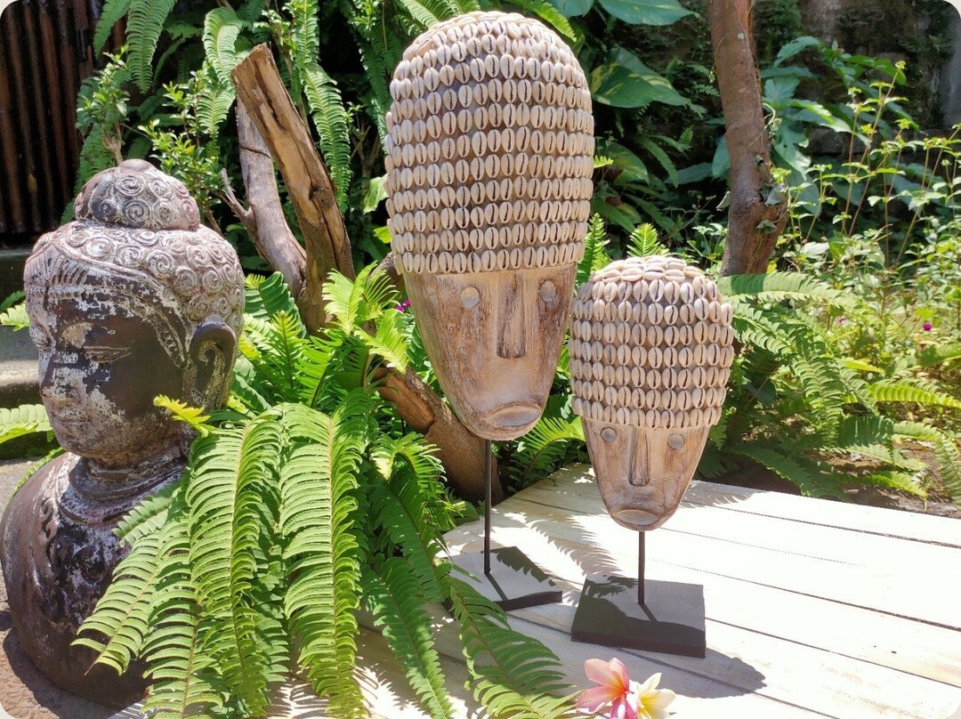 The Wooden Tribal Mask Primitive Mask Primitive Decorative - Etsy