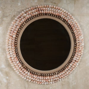 The Pink Shell Mirror - Large Mirror - Sea Shells Mirror - Etsy