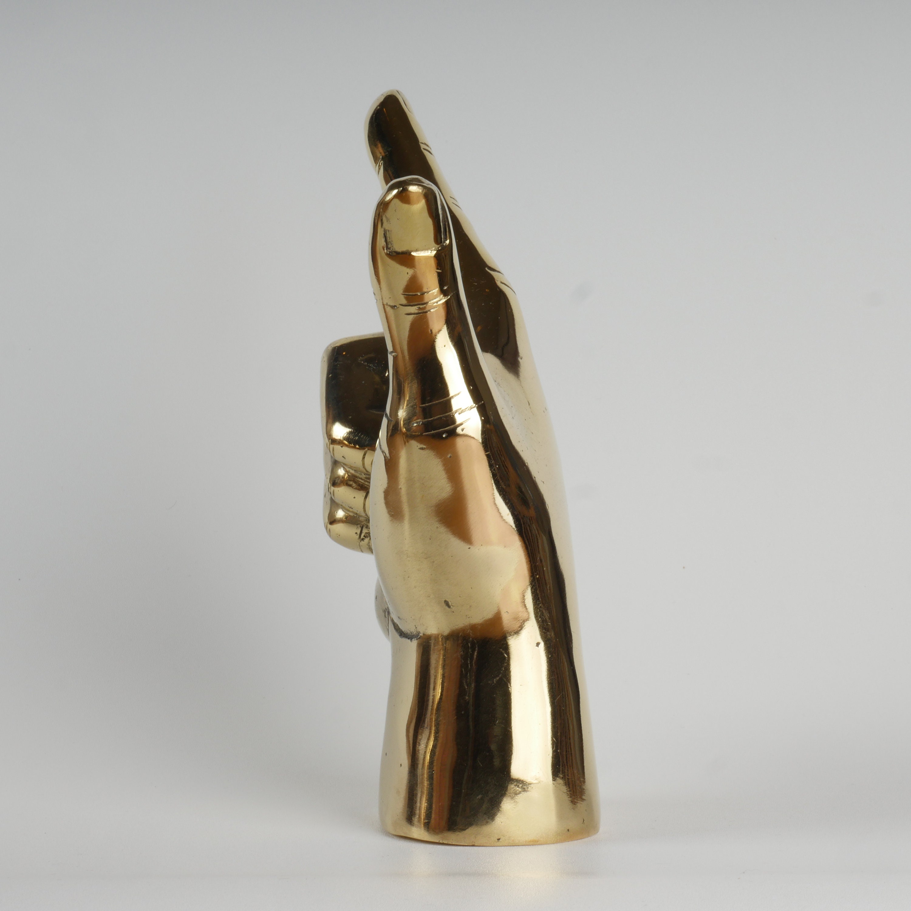 The Guns up Sign Guns Hand Sign Brass Guns Hand Sign - Etsy