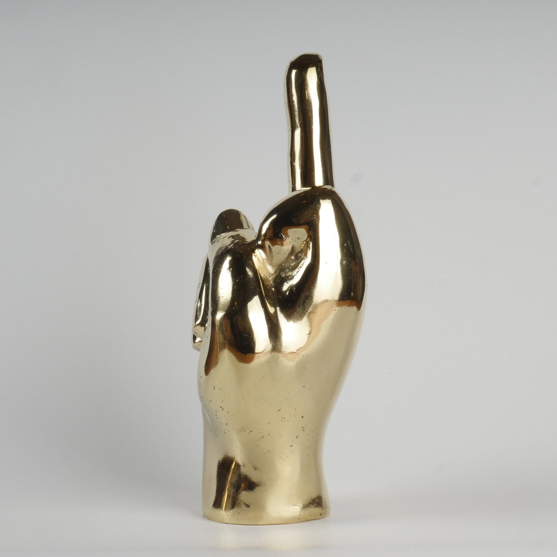 The Middle Finger Brass Middle Finger Sculpture Middle - Etsy