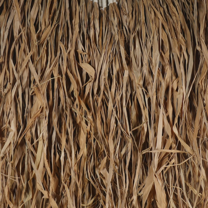 Natural Raffia Wall Hanging: Handcrafted Tribal Boho Decor - Etsy