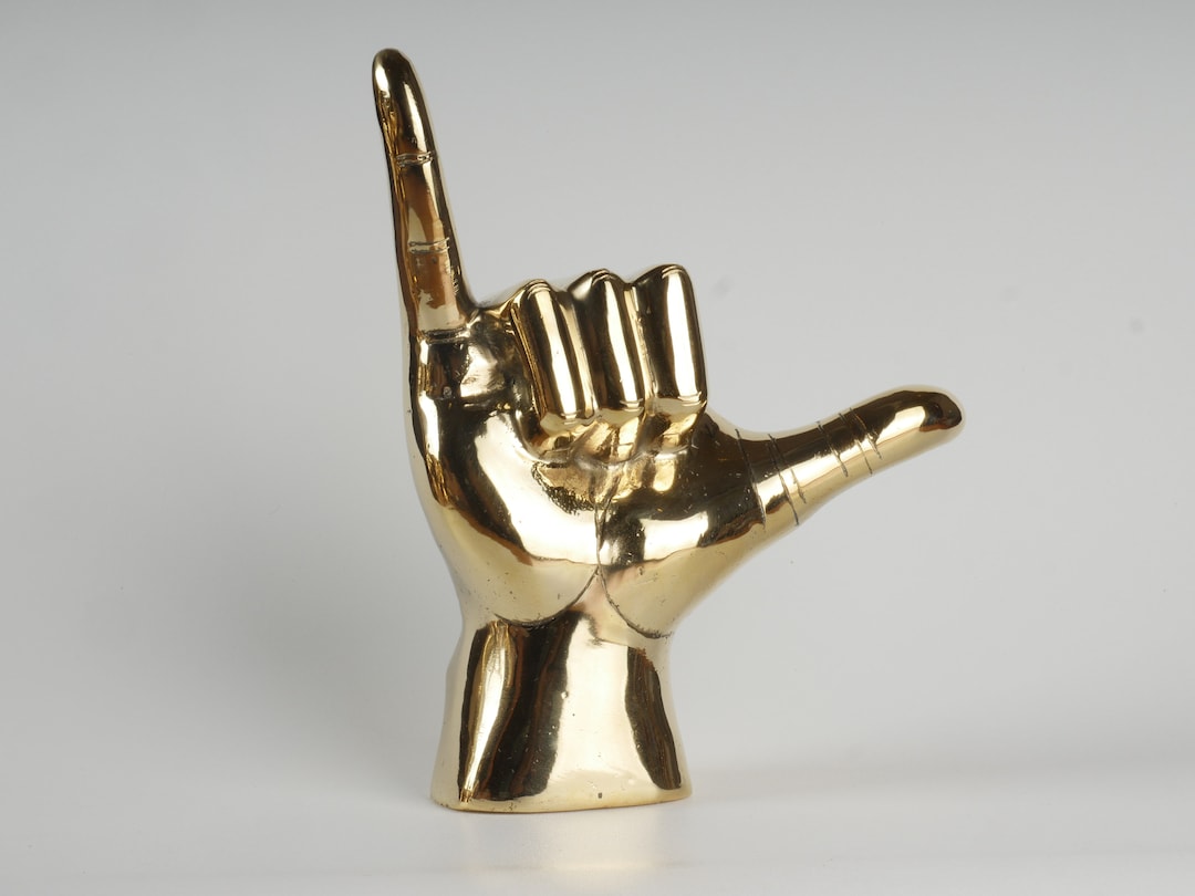 Surf's Up Shaka Hand: Brass Shaka Hand, Beach Decor, Hang Loose House ...
