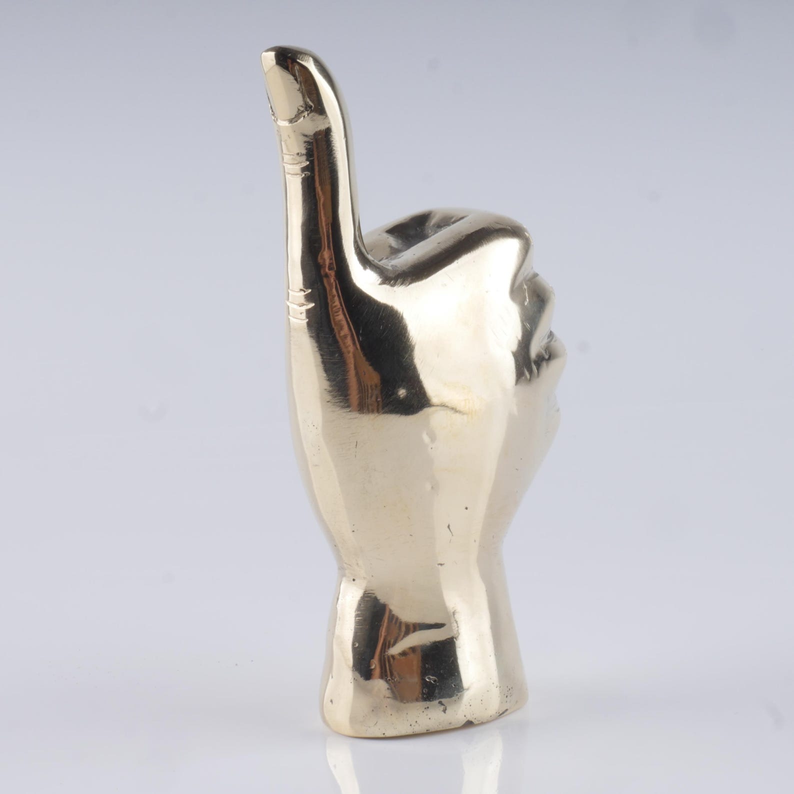 The MINI Brass Thumbs up Hand - Positive Vibes Decor - Encouragement ...