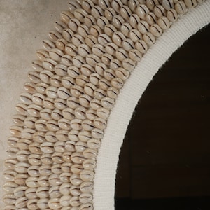 Cowrie Shell Round Mirror: Boho Coastal Wall Decor - Etsy