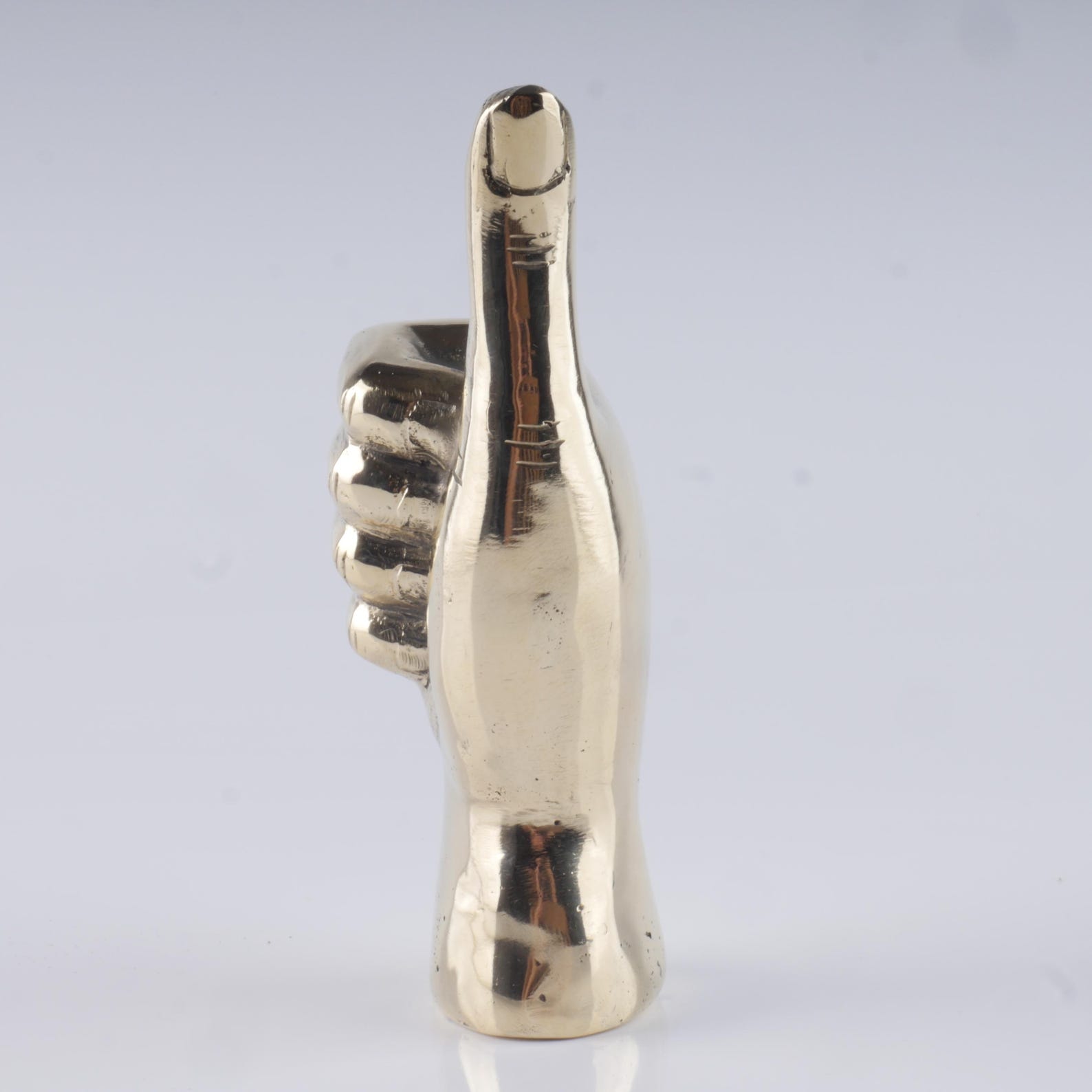 The MINI Brass Thumbs up Hand - Positive Vibes Decor - Encouragement ...