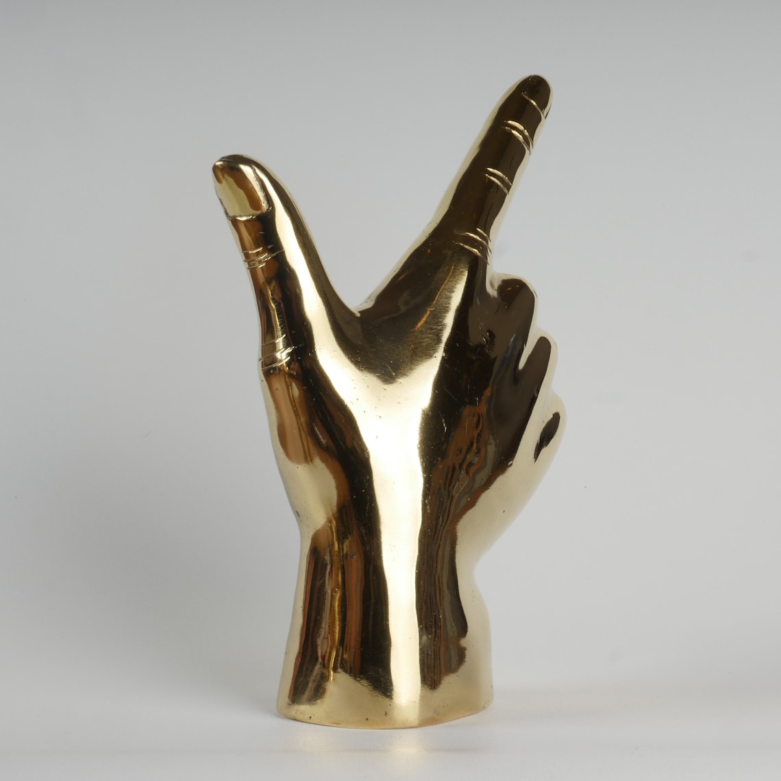The Guns up Sign Guns Hand Sign Brass Guns Hand Sign - Etsy
