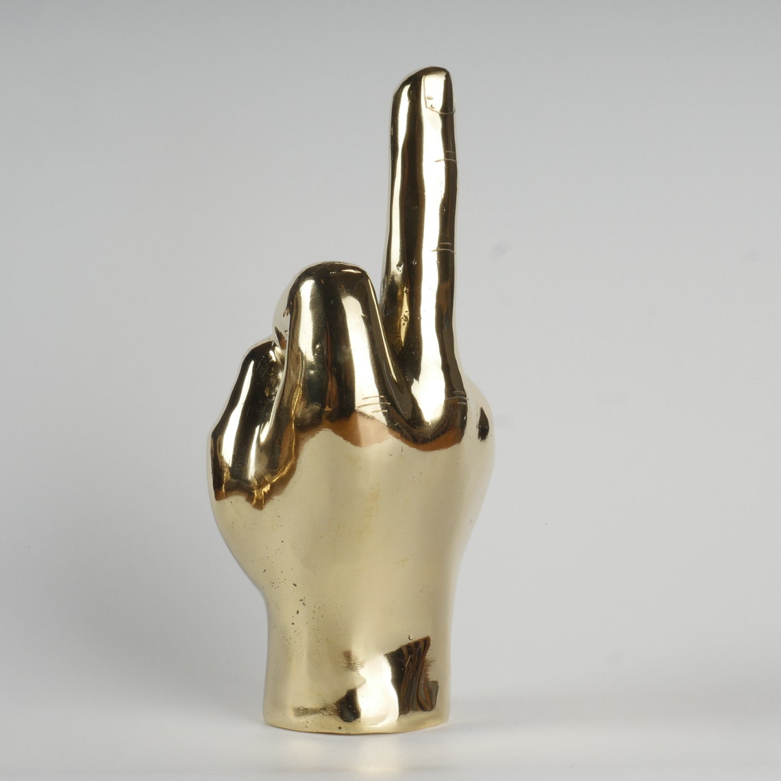 The Middle Finger Brass Middle Finger Sculpture Middle - Etsy