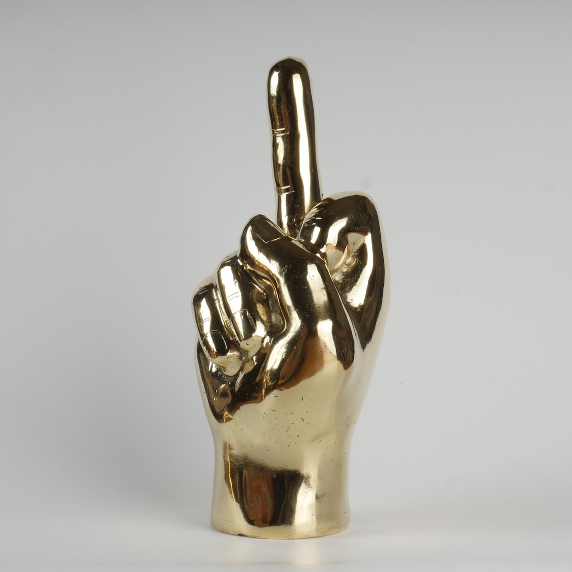 The Middle Finger Brass Middle Finger Sculpture Middle - Etsy