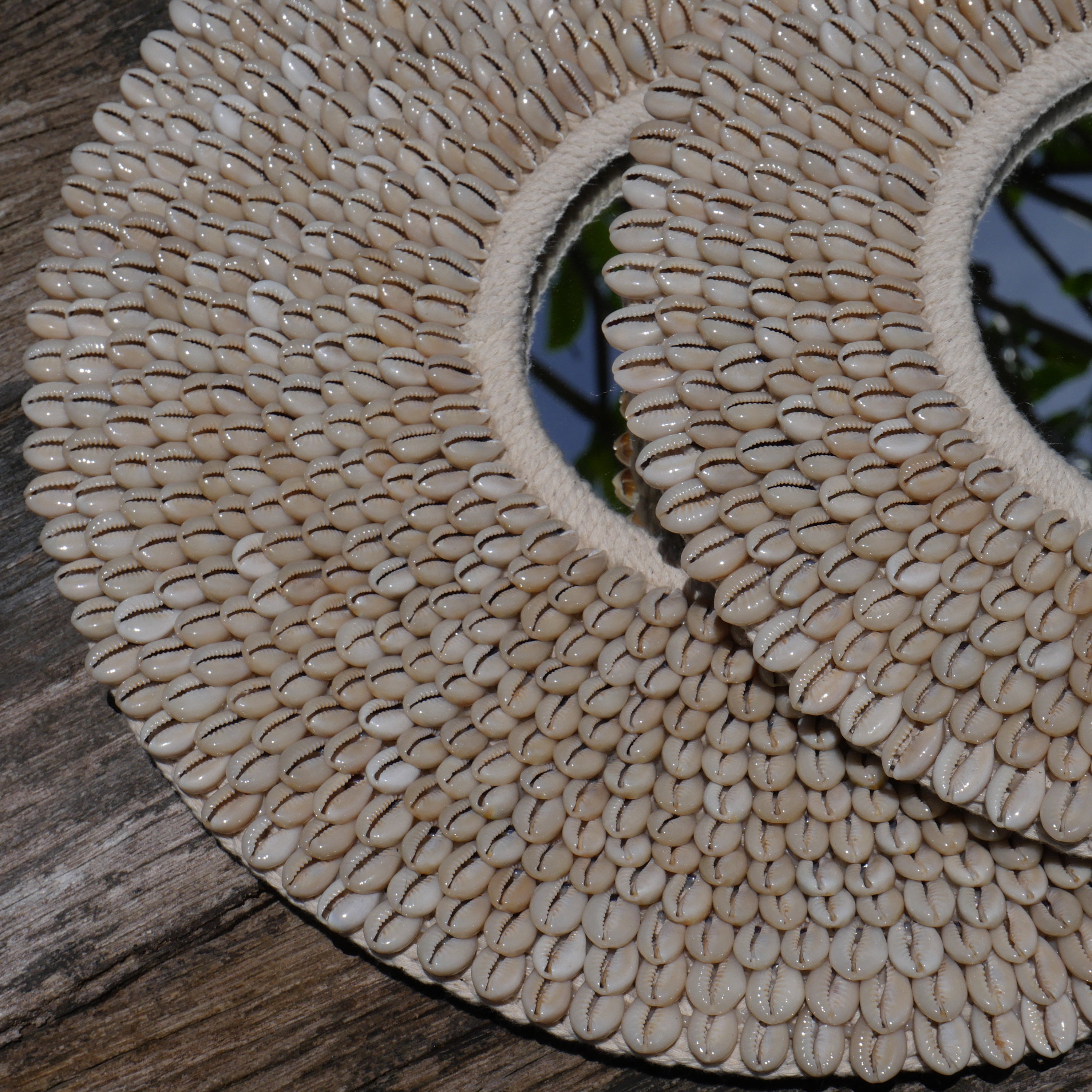 Papua Necklace Inspired Mirror Cowrie Shell Mirror Round | Etsy