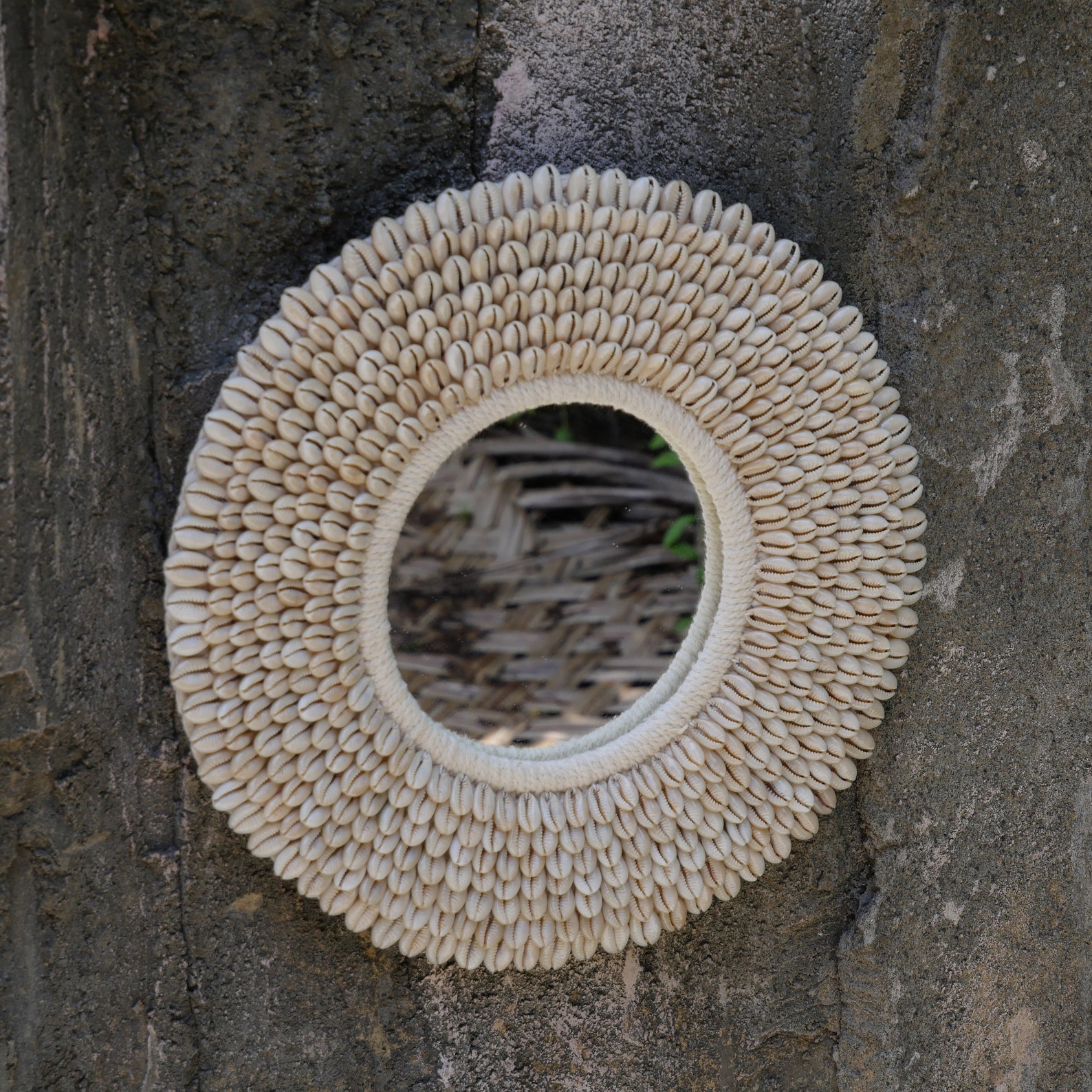 Papua Necklace Inspired Mirror Cowrie Shell Mirror Round | Etsy