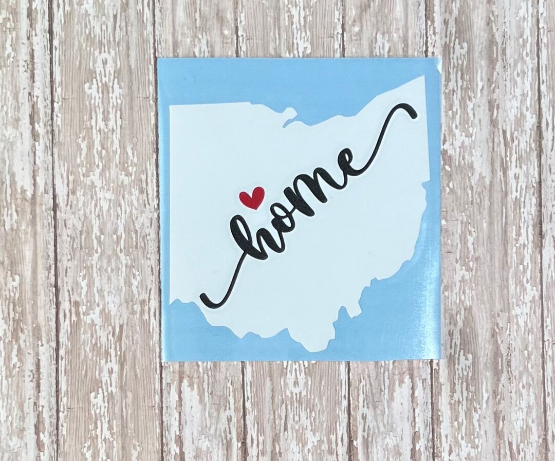 Home State Vinyl Decals - Etsy