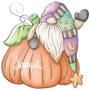 Pumpkin Gnome PNG Clipart Commercial Use Instant Digital - Etsy