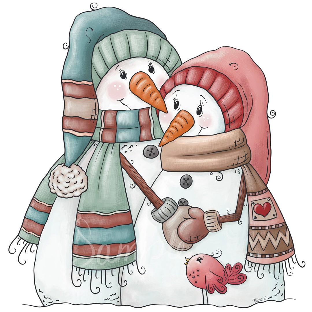 Hello Winter Friend - PNG Clipart Commercial Use Instant Digital ...