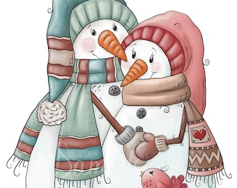 Winter Friends PNG Clipart Commercial Use Instant Digital - Etsy