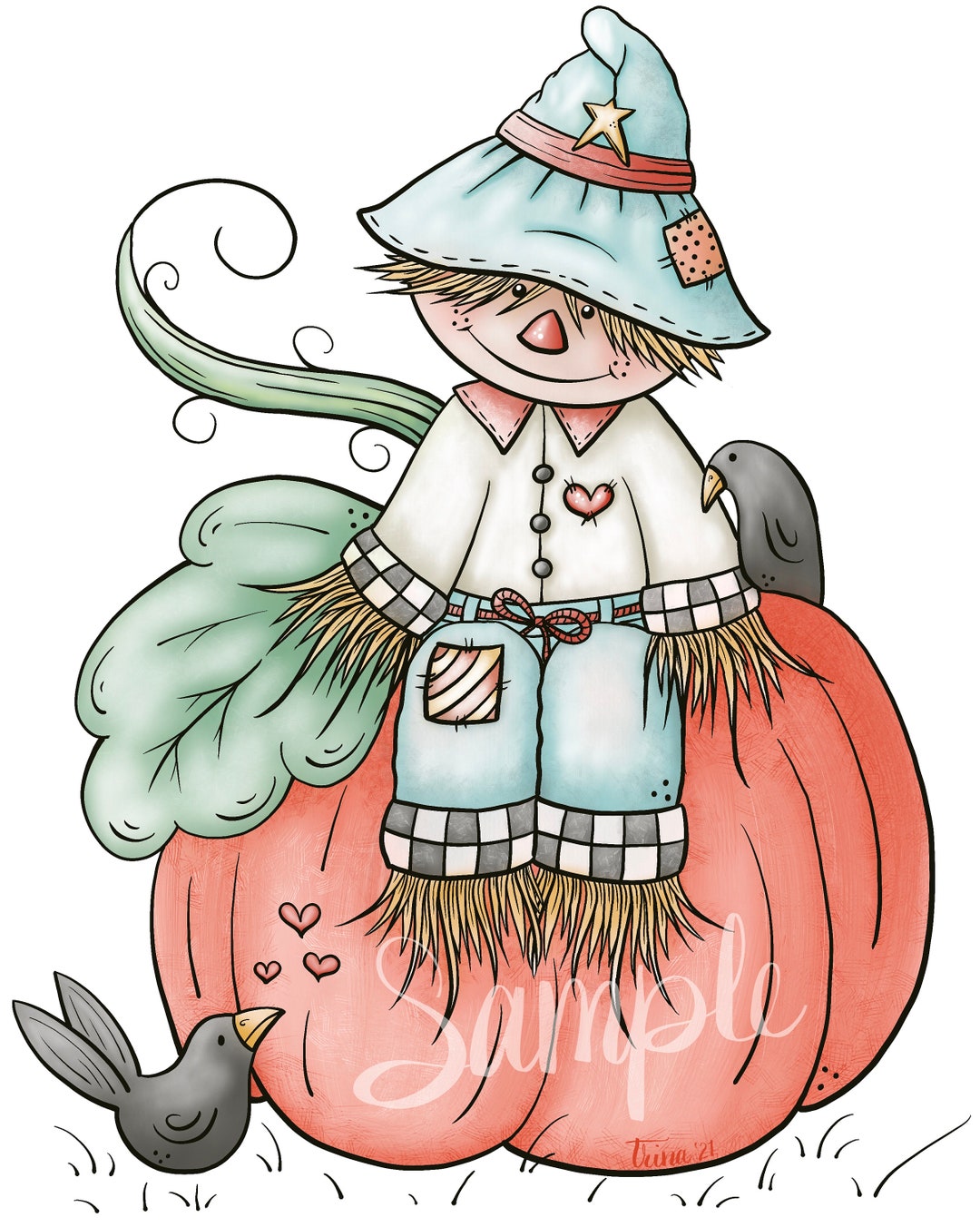 Scarecrow & Friends PNG Clipart Commercial Use Instant - Etsy