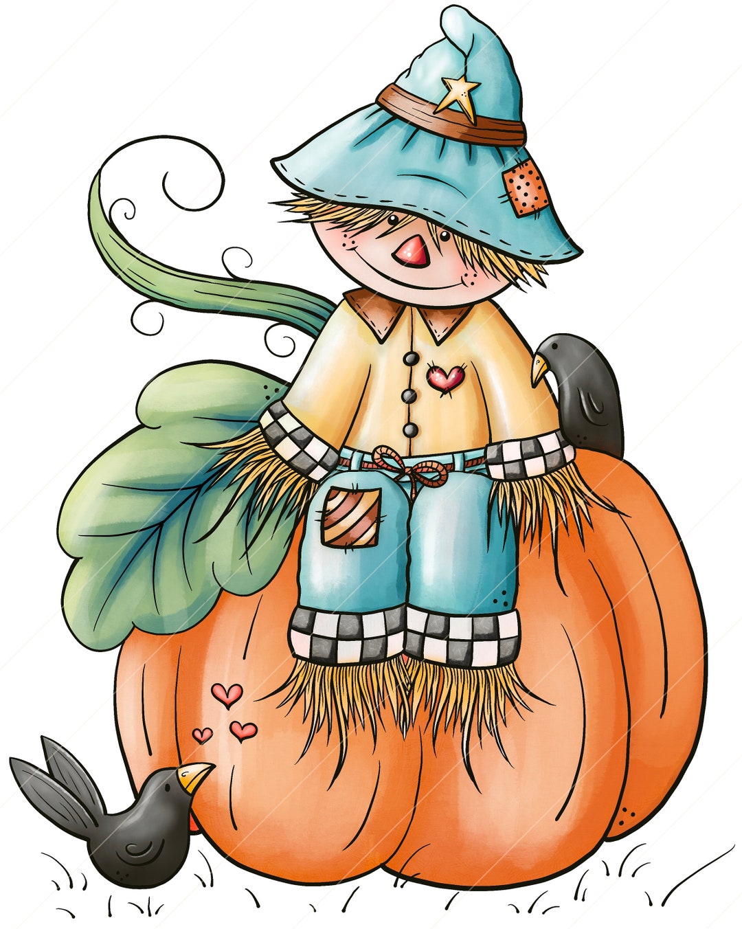 Scarecrow & Friends - PNG Clipart Commercial Use Instant Digital ...