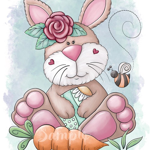 Easter Bunny and Truck PNG Clipart Commercial Use Instant - Etsy
