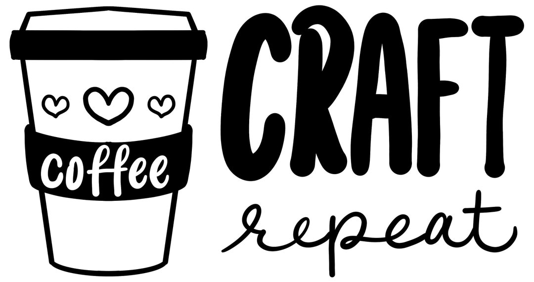 Coffee Craft Repeat Cut & Color File - SVG, DXF, PNG, Eps for Print or ...