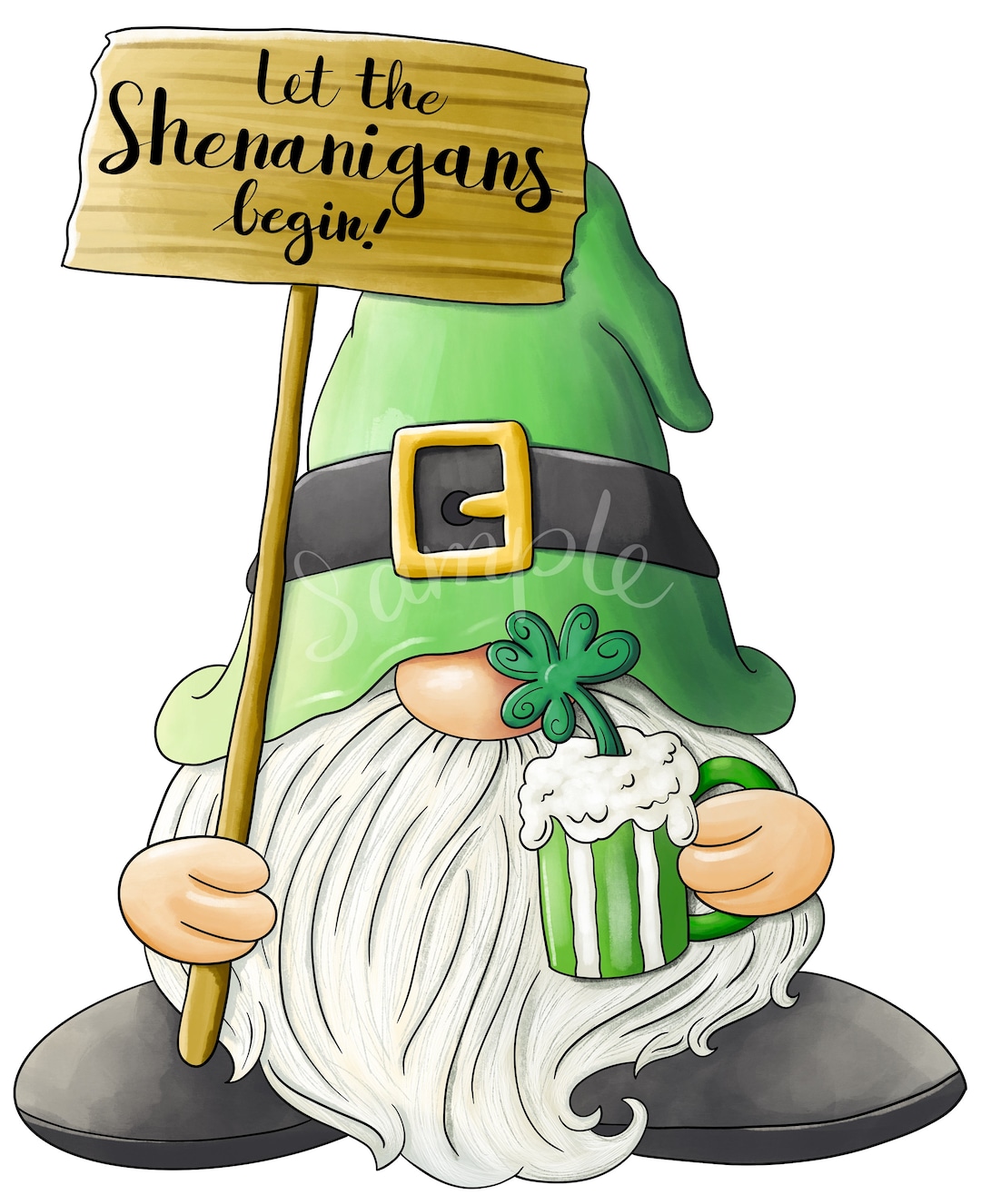 Shenanigans Gnome St Patrick's Day - PNG Clipart Commercial Use Instant ...