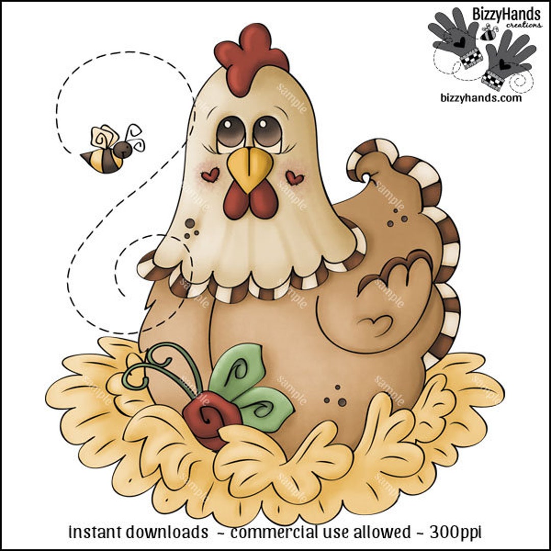 Henny Penny - PNG Clipart Commercial Use Instant Digital Download Dye ...