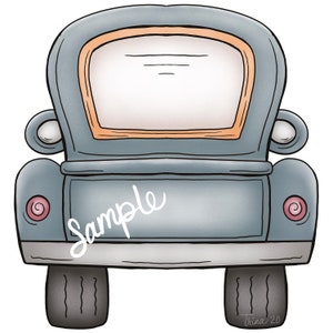 Old Red Back End of Truck PNG Clipart Commercial Use Instant - Etsy Canada