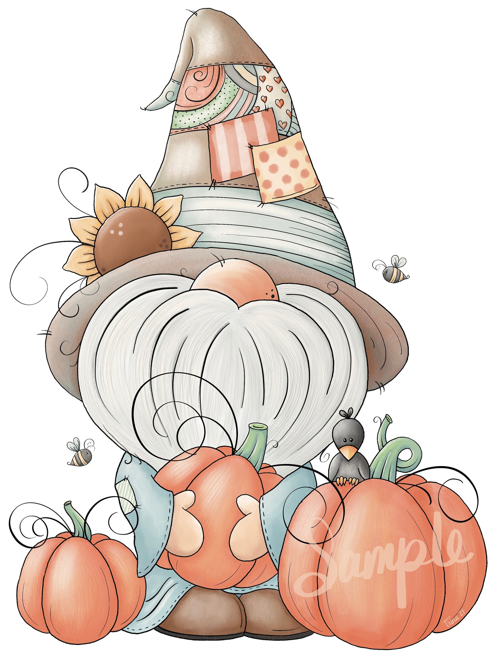 Fall Gnome PNG Clipart Commercial Use Instant Digital - Etsy