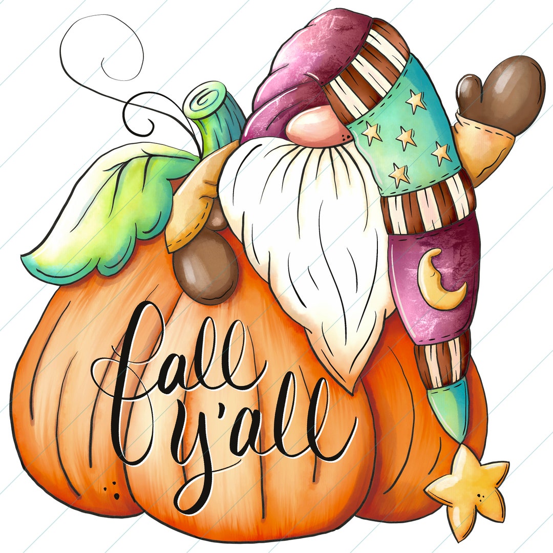 Pumpkin Gnome - PNG Clipart Commercial Use Instant Digital Download Dye ...