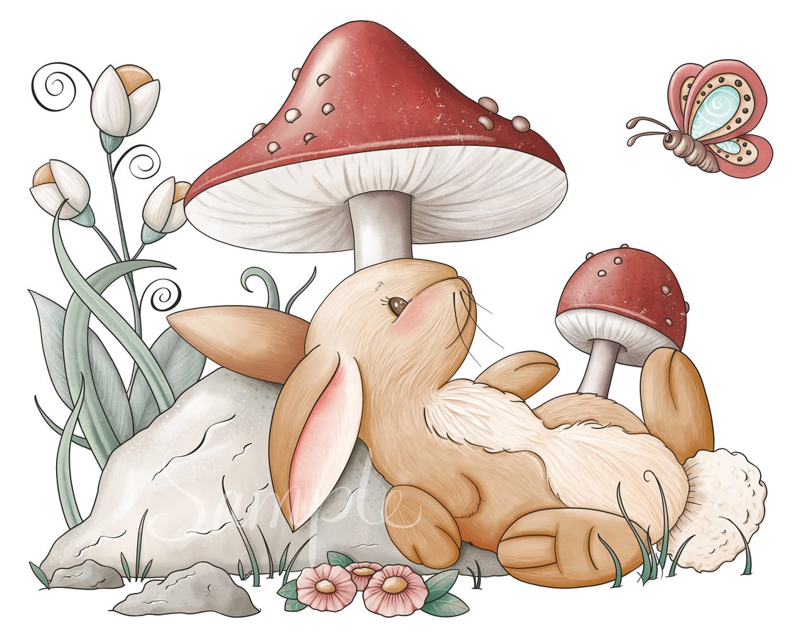 Spring Will Come Bunny Rabbit PNG Clipart Commercial Use - Etsy