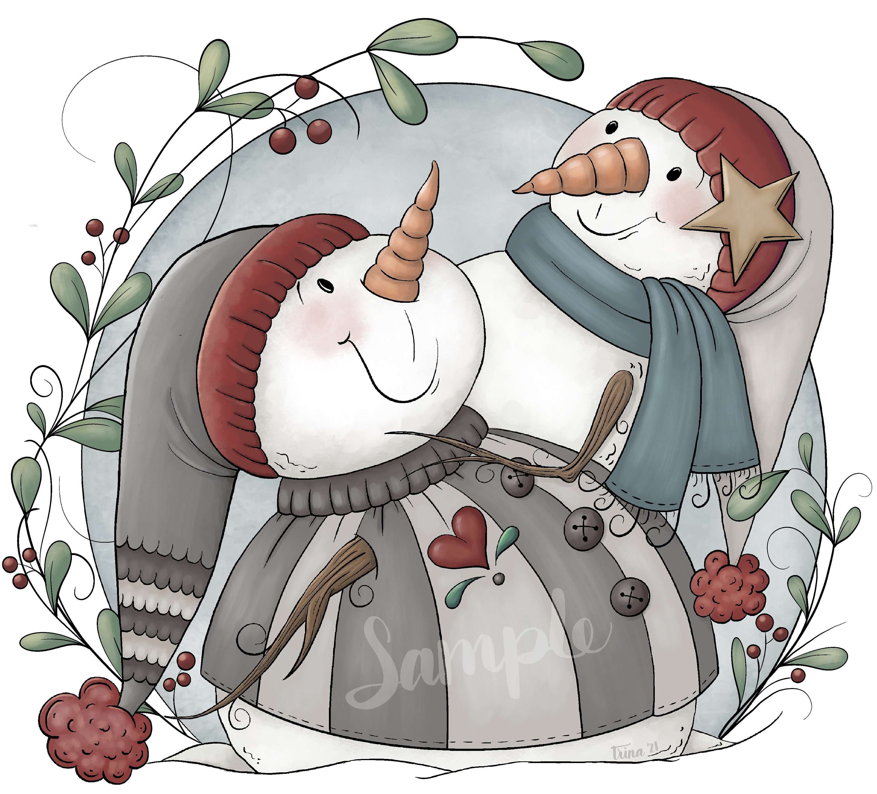 Snow Friends PNG Clipart Commercial Use Instant Digital - Etsy