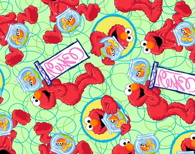 Sesame Street Elmo Cotton Fabric by Quilting Treasures Fabrics - Etsy