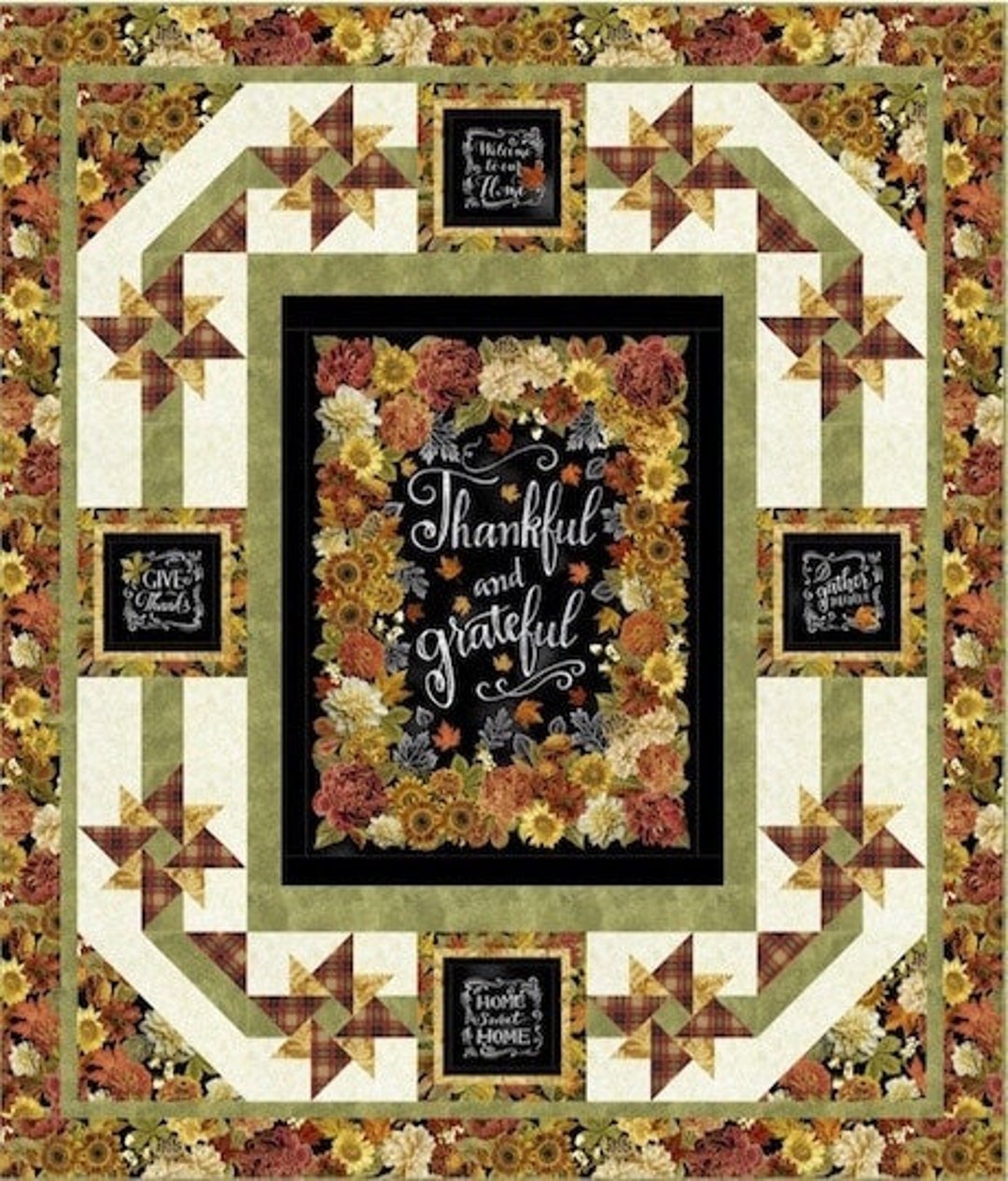 Autumn Garden PDF Download Quilt Pattern by Pine Tree Country Quilts - Etsy