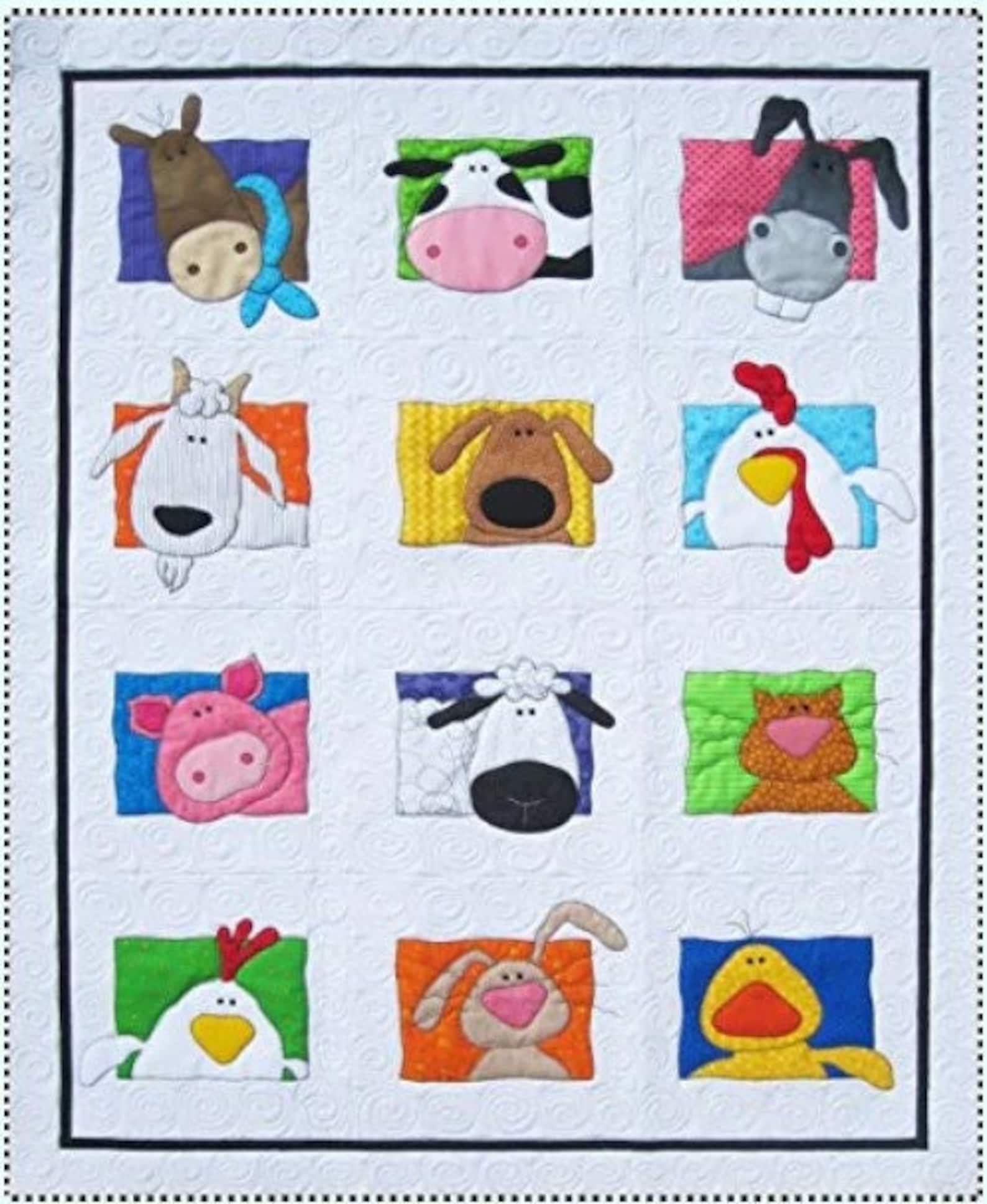Animal Whimsy PDF Download Quilt Pattern by Amy Bradley - Etsy