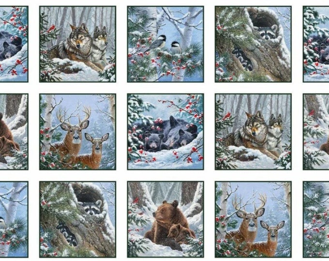 Winter Companion Fabric Quilt Panel - Etsy