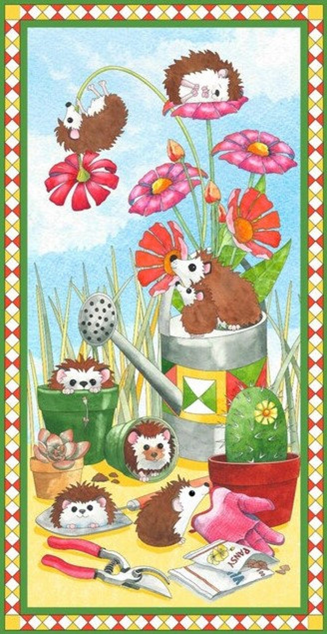Who Let the Hogs Out Fabric Panel by QT Fabrics #112 - Etsy