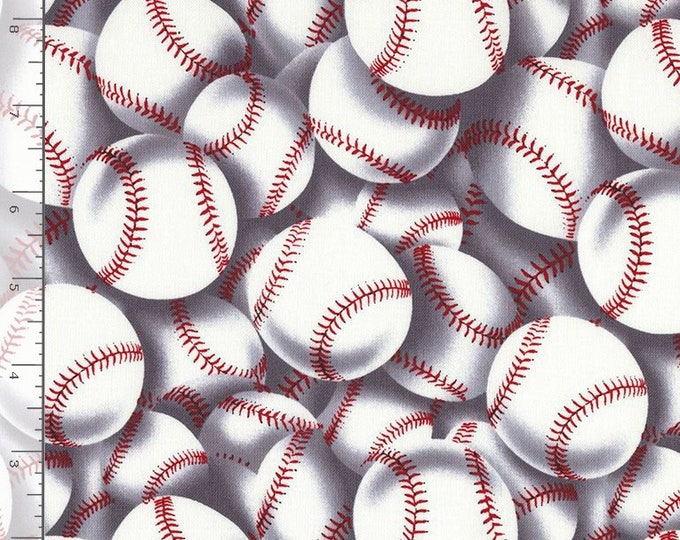 Packed Baseball Text Cotton Fabric by Timeless Treasures - Etsy