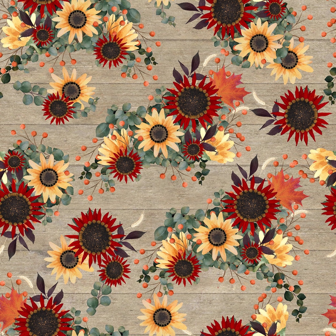 Tan Happy Fall by Beth Albert Collection, by 3 Wishes Fabric - Etsy