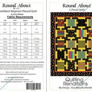 Round About PDF Pattern by Quilting Renditions - Etsy
