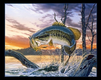 Bass Fish Fabric - Etsy