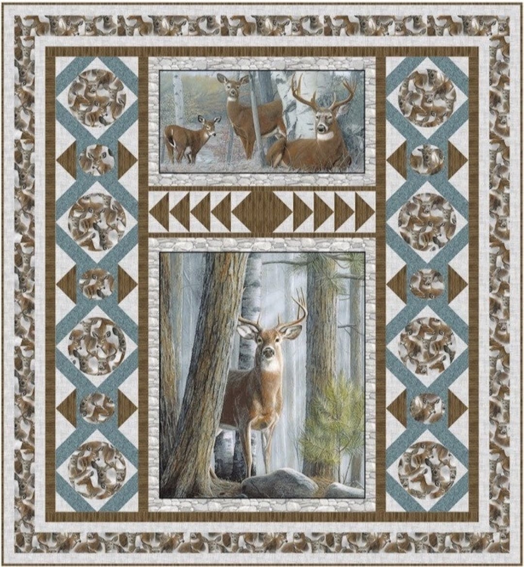In the Woods PDF Download Quilt Pattern by Pine Tree Country Quilts - Etsy