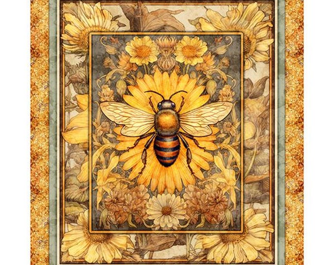 Queen Honey Bee Fabric Panel by QT Fabrics #24** - Etsy