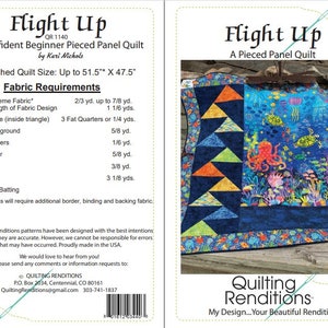 Flight up Octopus PDF Quilt Pattern by Quilting Renditions - Etsy