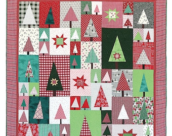 Pine Hollow Patchwork Forest Quilt Pattern, Diary of a Quilter DOQ1903, Fat Quarter Friendly ...