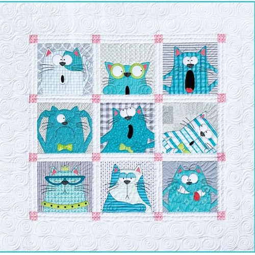 Cats PDF Download Quilt Pattern by Amy Bradley - Etsy