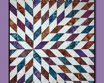 Solar Flare Quilt Pattern, Villa Rosa Designs VRDRC185, Modern Star ...