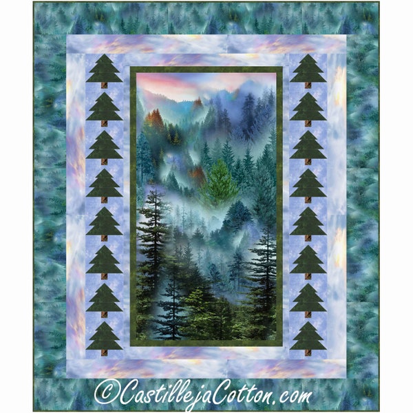 Mountains Quilt Panel - Etsy