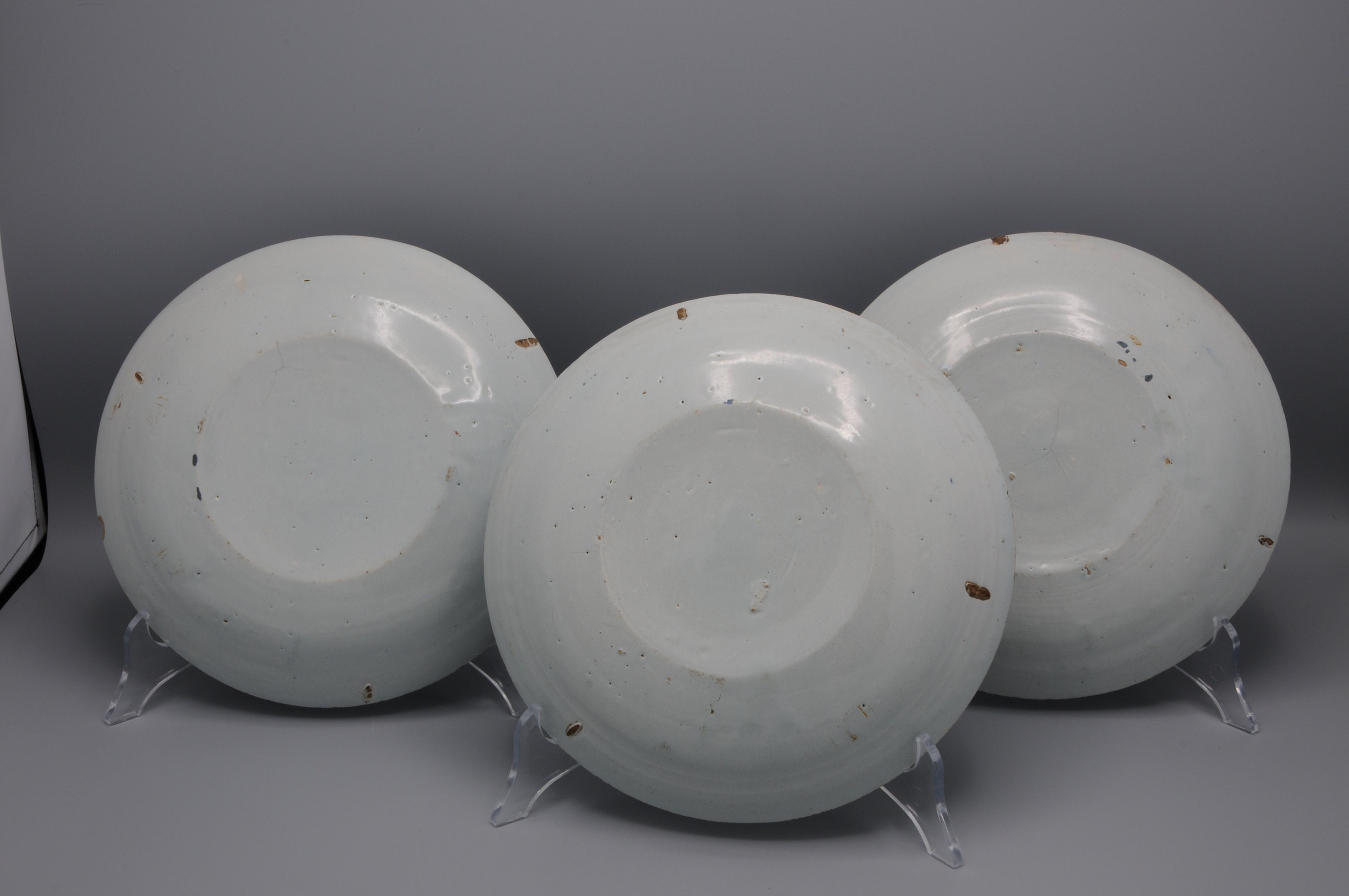 Delft Blue Set of 'tea Tree' Plates Mid 18th Century - Etsy