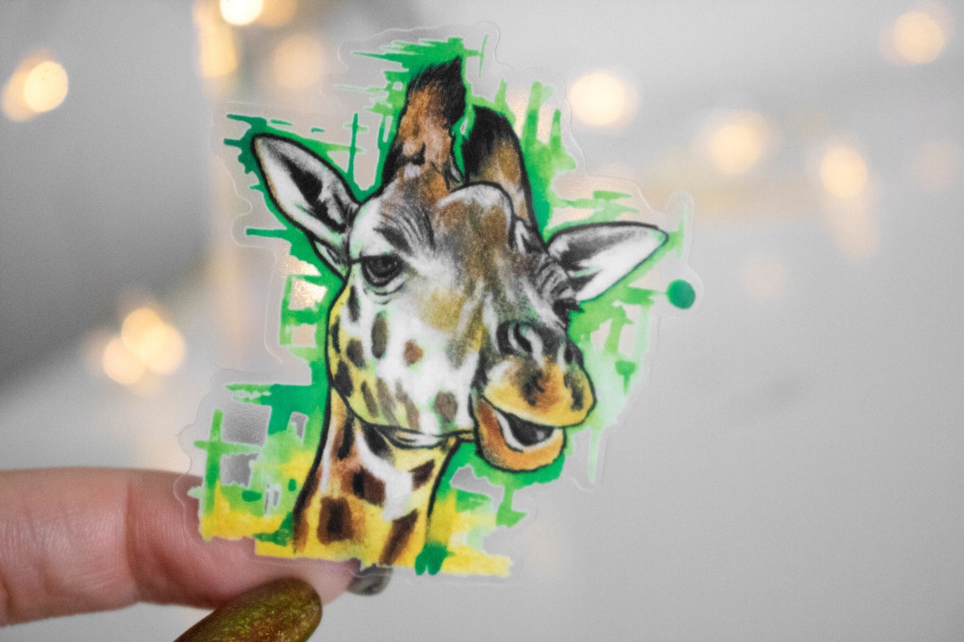 Giraffe Sticker Vinyl Sticker Gift for Scrapbooking Sticker Gift for ...