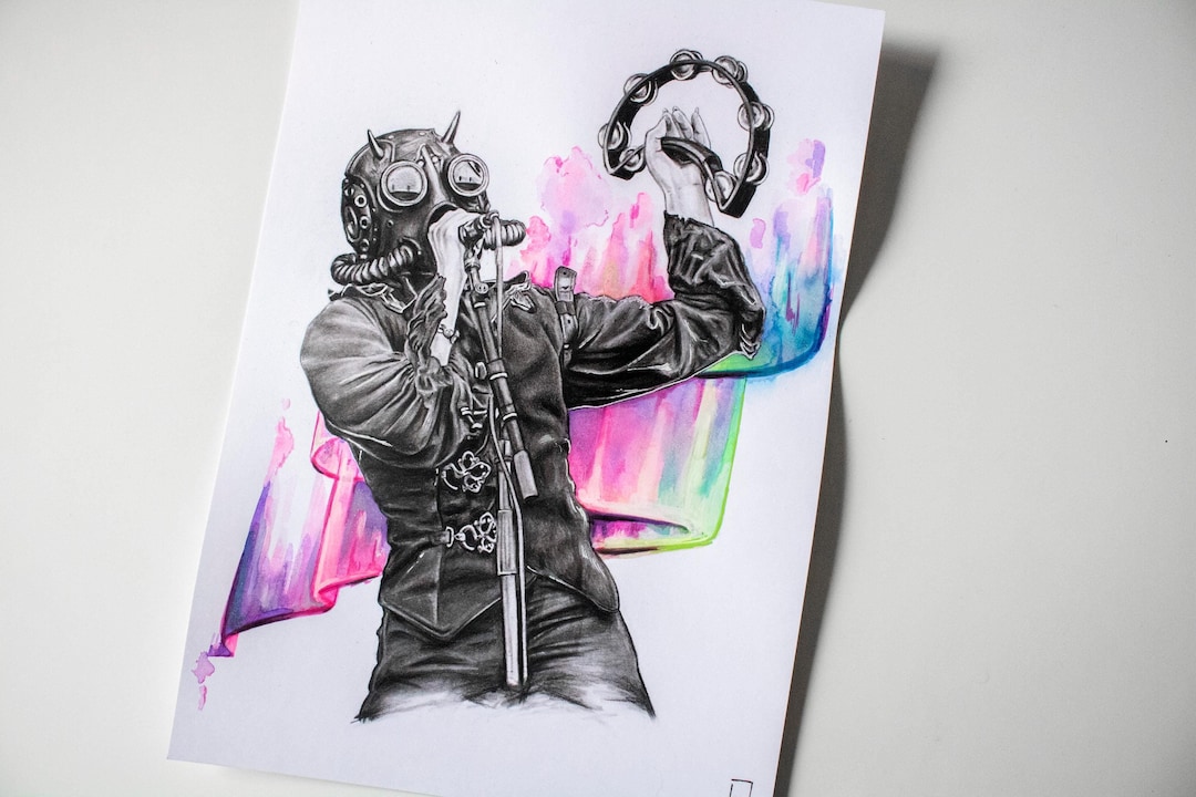 Aurora Ghoul Charcoal and Graphite Drawing - Etsy