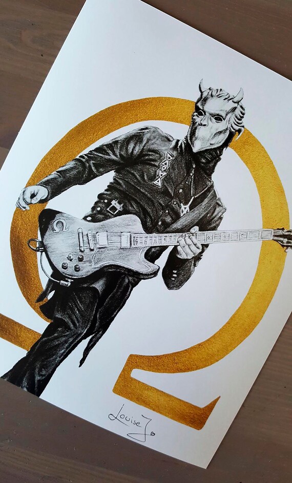 Ghost Omega print nameless ghoul Omega Ghost BC graphite | Etsy